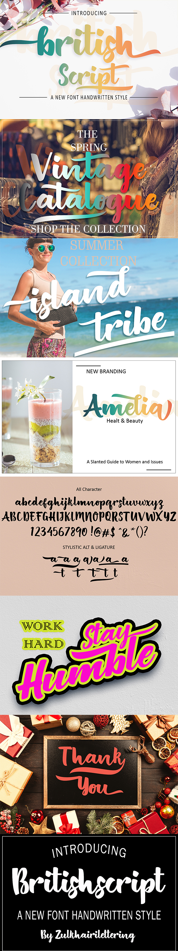 British Script, Fonts | GraphicRiver